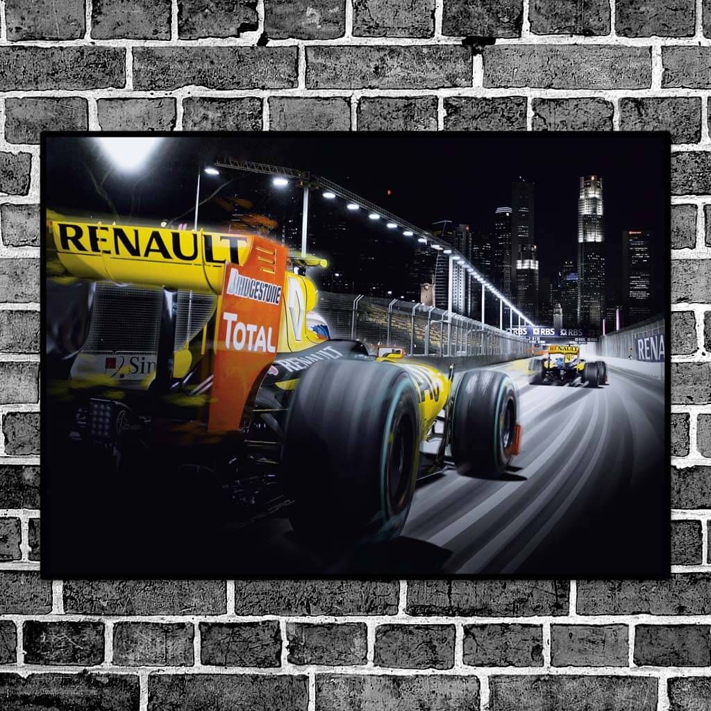 Купить постеры с машинами Renault Sport Formula One Team на стену